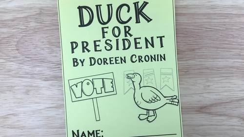 Duck for President by Doreen Cronin - Book Study by Galarious Goods
