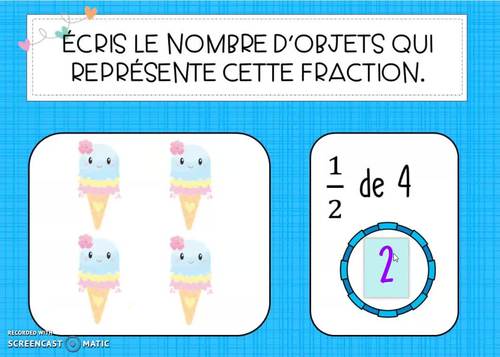 Fraction d'une collection - BOOM CARDS ! by Madame Soleil | TPT