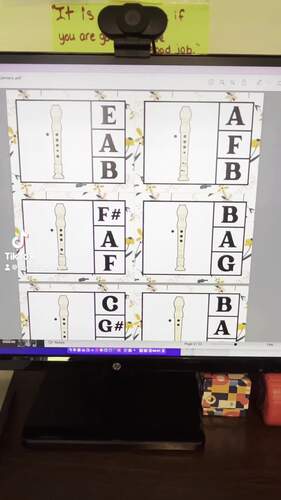 Spring Recorder Music Clip Cards | Elementary Music Recorder Activity