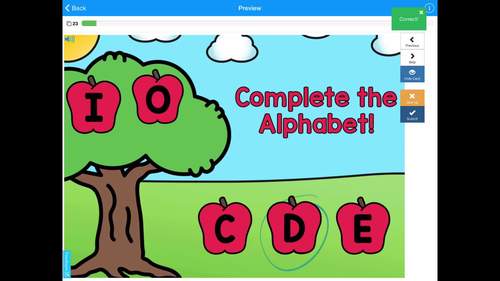 Complete the Alphabet Letter Activity Digital Task Cards | TPT