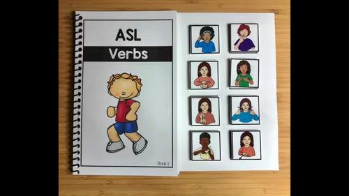 ASL Verbs and Core Words Practice Books - ASL Adapted Books by Teacher ...