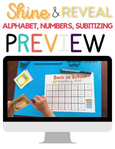 SANTA HOLIDAY Shine&Reveal Letters, Numbers & Tens Frames | TPT