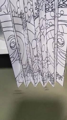 Spring Crafts Agamograph Art Posters 2D Winter Flower Leaf Activities Snow