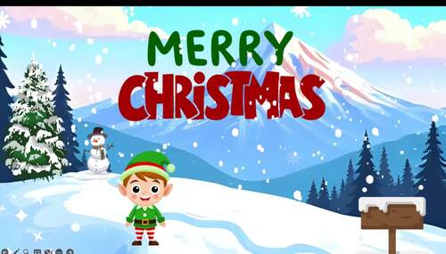 French Elf Adventure printable Activity Book | winter Escape Room January