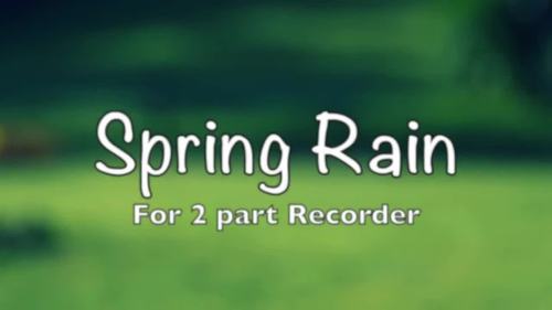 Spring Rain ZipPack (Sheet Music and Piano Accompaniment) by Melissma Music