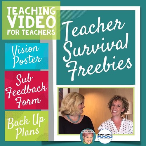 3 Teacher Survival Freebies by Art with Jenny K | TPT