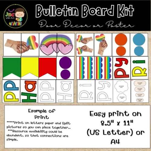 Pride Month Bulletin Board Ideas Be Proud Classroom Display Door Decor ...