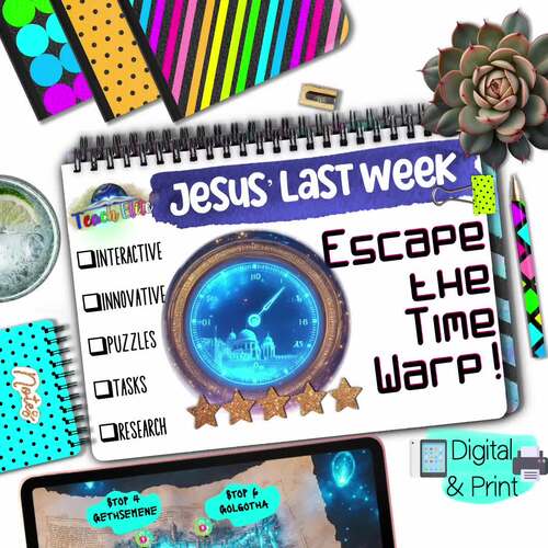 Easter Escape Room Holy Week Bible Activity | Jesus’ Last Week Digital ...