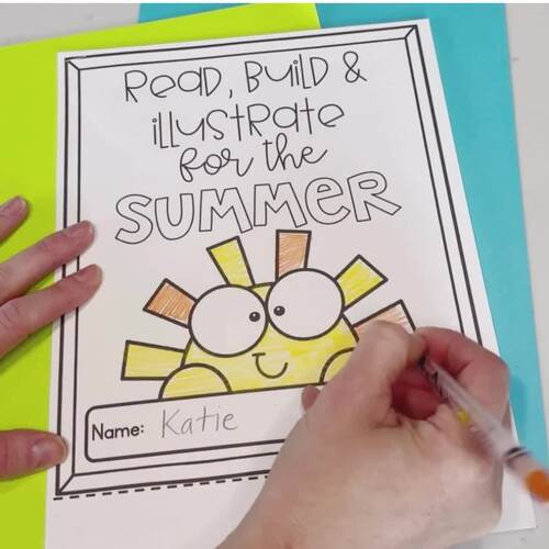 Kindergarten Simple Sentences Building Activities for June and July ...