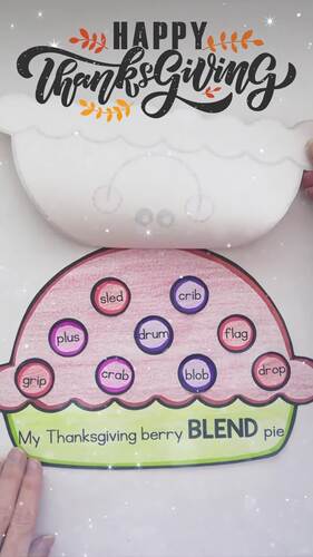 Thanksgiving Beginning R and L-Blends Phonics Craft & Activities ...