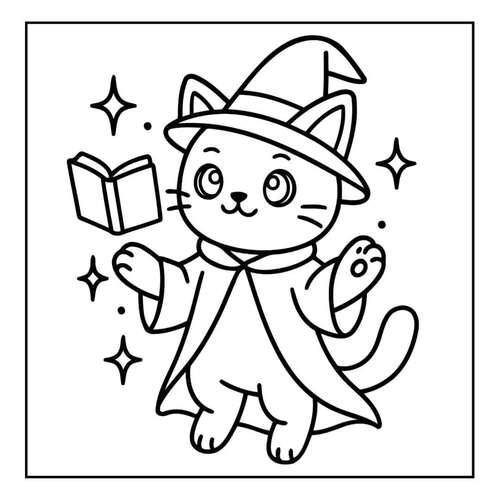 Purrfect Pretenders – 45 Funny Cat Coloring Pages in Costumes and Scenes
