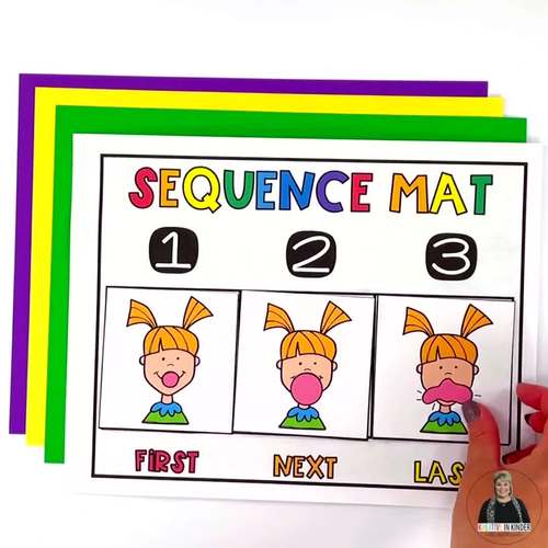 Sequencing Mats Sorting Cards Puzzles Printables by Kreative in Kinder