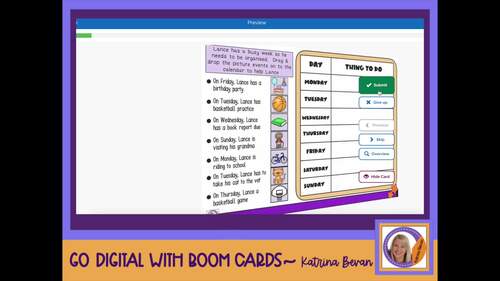 Distance Learning Boom™ Cards: Getting Organised with Calendars | TPT