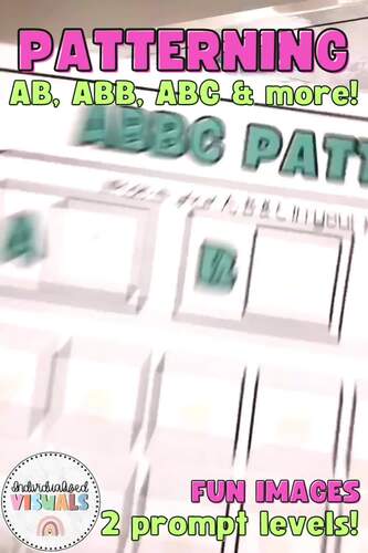 Creating Patterns Activity - AB Pattern, ABC Pattern, etc! Patterning ...