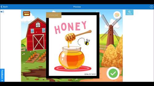 Apraxia Word Kit: Simple Bisyllabic Words Boom Cards™ by Mau SLP