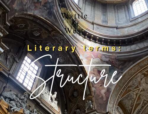 Literary terms: structure by Wattle and West | TPT