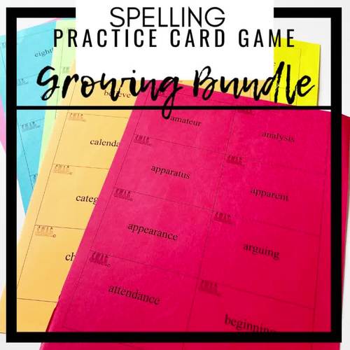 Spelling Activity Practice Game Bundle of Lessons by The Crazy English ...