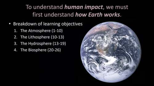 Earth Systems: A Foundational Lecture for Climate Change Science