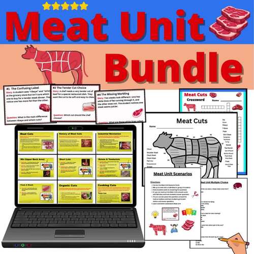 Meat Unit Bundle Beef Culinary Arts FACS FCS Foods Resource by DadsDesigns