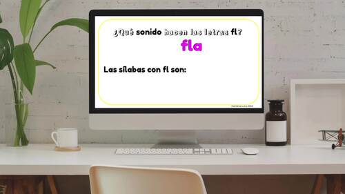 BUNDLE Silabas Trabadas con L y R Slideshow Consonant Blends in Spanish
