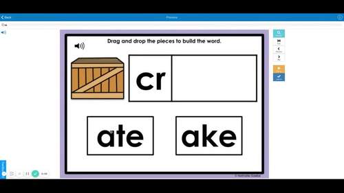 Boom Cards™ Onset and Rime Long Vowel A CVCe Words | TPT