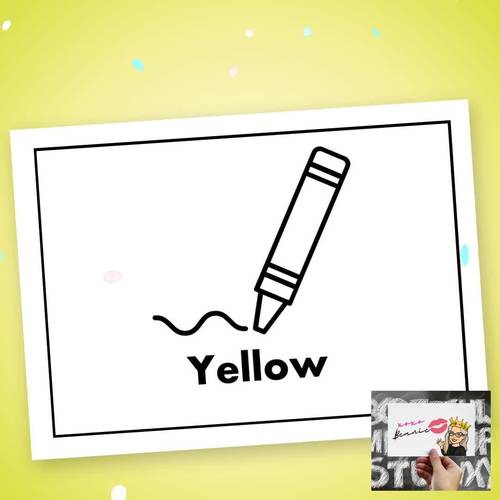 YELLOW- Touch and read beginner book! by XOXO Beanie | TPT