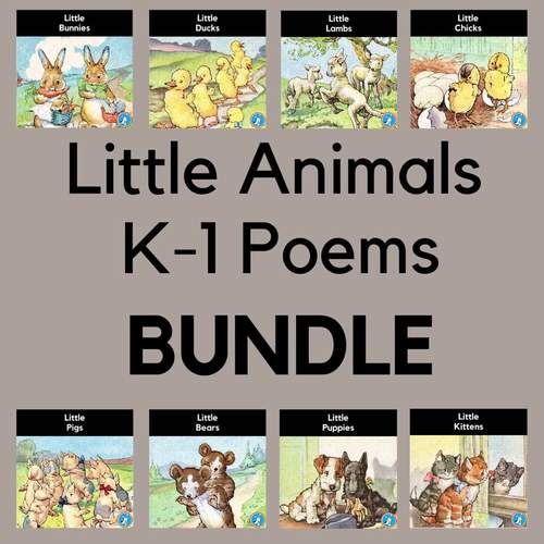 Little Animals K-1 Poems (BUNDLE) by Cool Teaching Stuff | TpT
