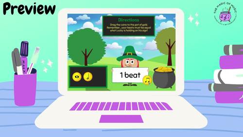 Golden Note Values Boom Cards | Distance Music Learning by Magic of ...