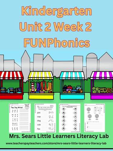 FUNPhonics Kindergarten Unit 2 Week 2 | TPT