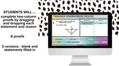 Triangle Congruence Proofs Digital Activity by Rise and Sine | TPT