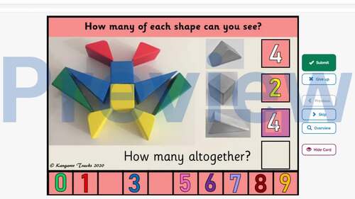 3D SHAPE BOOM CARDS – Classifying 3D shapes with WOODEN BLOCKS - GEOMETRY