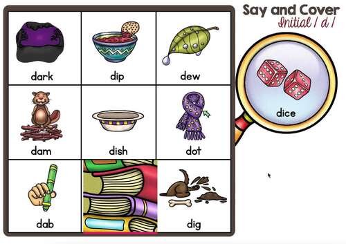 Back to School Articulation D Boom Cards Games for Speech Therapy