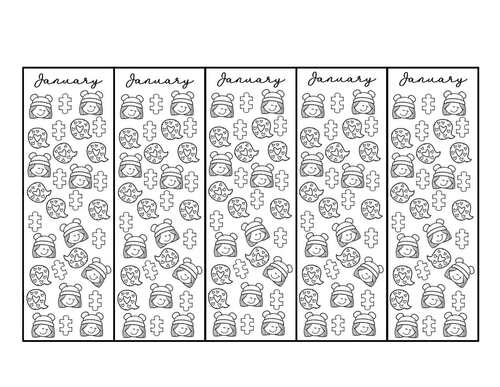 January Reading Log, Coloring Monthly Reading Logs, January Coloring ...