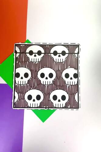 Build A Halloween Gift Box Fall Craftivity No Prep Cut & Paste Autumn ...