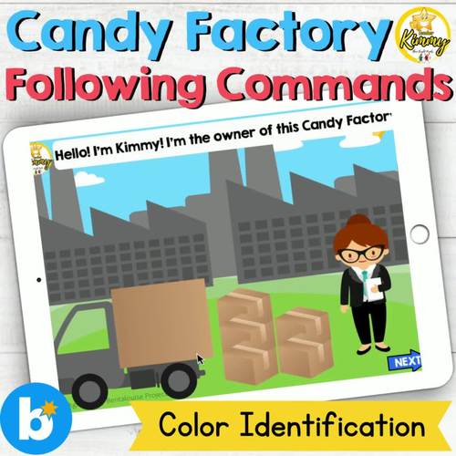 Candy Factory Following Commands Color Identification Boom Cards