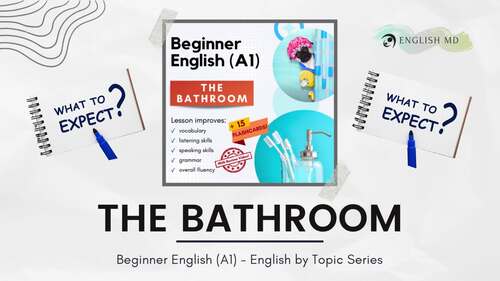 The Bathroom | Bathroom Vocabulary | Beginner ESL for Teens & Adults (A1)