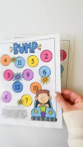 Bump & Crash Addition & Subtraction Board Games {Math Centers} | TPT