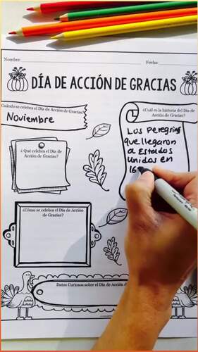 Día de Acción de Gracias Thanksgiving Reading Activities Spanish Print ...