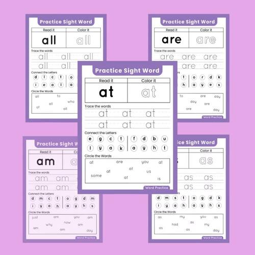 Sight Word Read & Trace Readers -Pre-Primer Sight Words-Kindergarten ... Sight Word Read & Trace Readers -Pre-Primer Sight Words-Kindergarten ...
