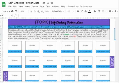 Trig Ratios Digital Activity Partner Maze by Erica Loves Math | TPT