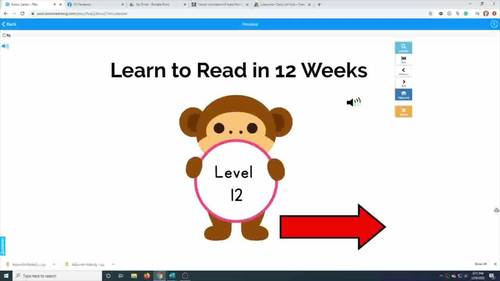 Learn to Read in 12 Weeks - Level 12 BoomCards - Phonics Sight Words Game