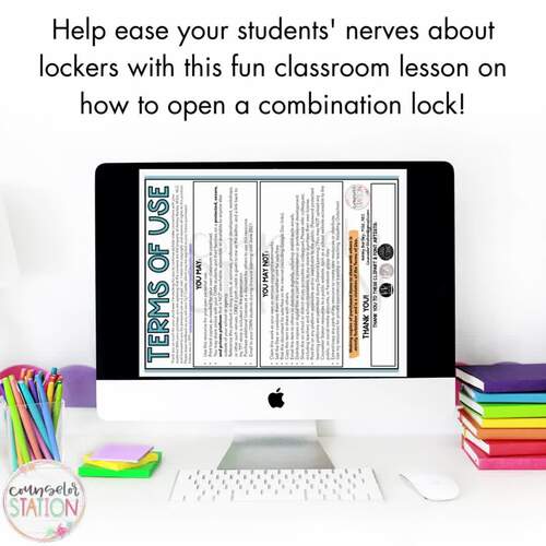 Middle School Transition How to Open a Combination Lock for Lockers 5th ...