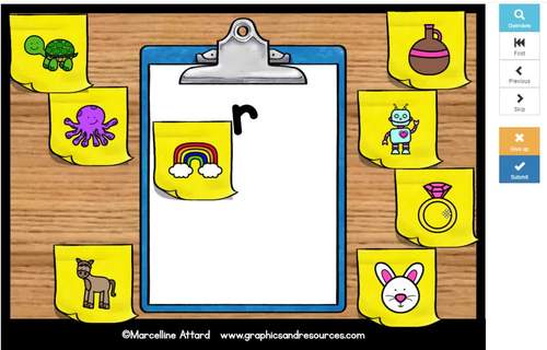 ALPHABET ACTIVITY BEGINNING SOUND ASSESSMENT BOOM CARDS DISTANCE ...