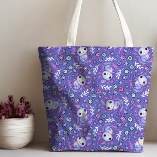 Cute Axolotl Seamless Digital Paper Pattern Kawaii Baby Axolotl Salamanders