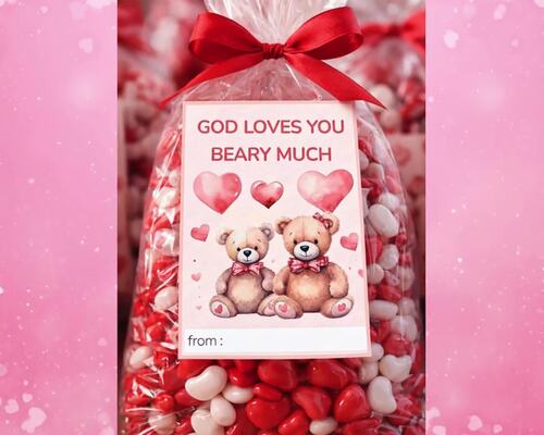 Christian Valentine Gift Tags, Valentine Party, Sunday School Classroom