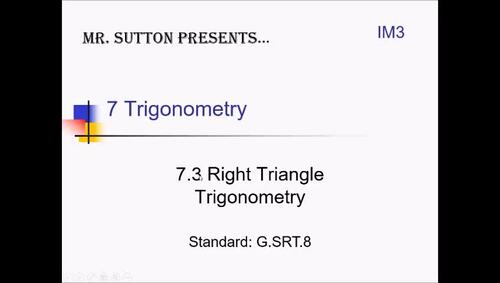 Right Triangle Trigonometry (SOHCAHTOA) by Mr Sutton Presents | TPT