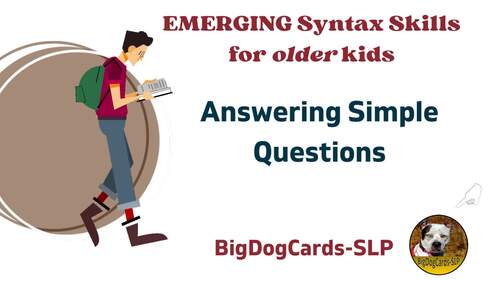 Answering Simple Questions Lesson BOOM and Slides DUO for Emerging Syntax