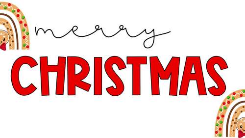 December Morning Slides Templates Editable Christmas Gingerbread Daily ...