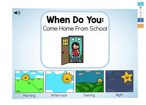 DIGITAL - Parts of the Day - Interactive Boom Cards - Distance Learning