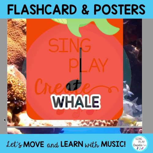 Rhythm Flash Cards and Activities {Quarter Rest} Ocean Theme | TPT